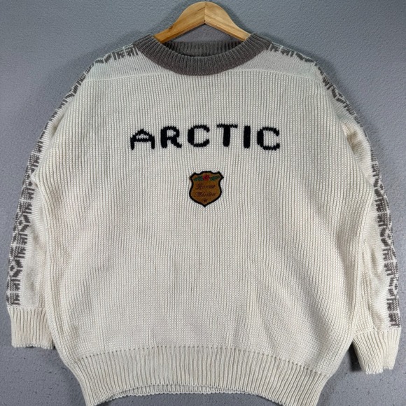 Sweaters | Vintage Ice Breaker Aviator Arctic Knit Sweater Mens Large ...